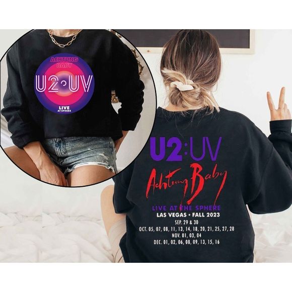 Gildan | Shirts | U2 Las Vegas 2 Sided Tshirt U2 Ultraviolet Sphere 223 ...
